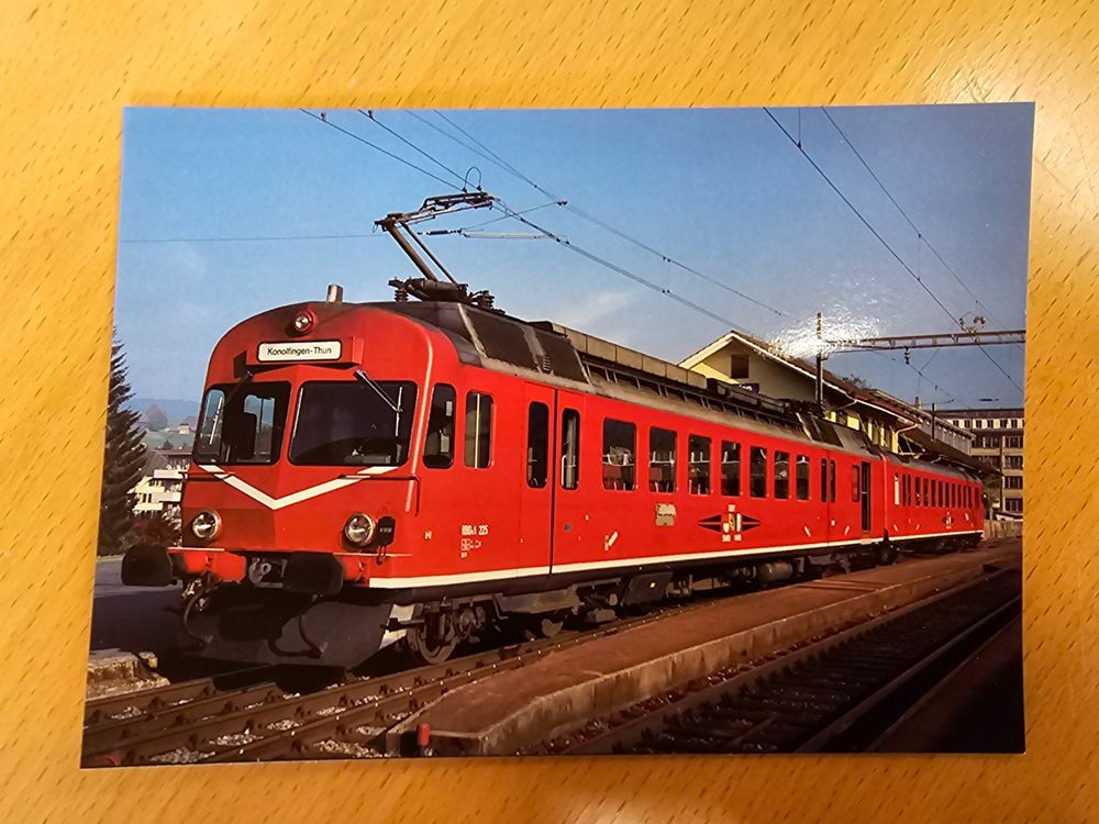 Postkarte EBT Emmental Burgdorf Thun Bahn RM RBDe 4/4 225 (Neu (gemäss Beschreibung)) in Matten ...