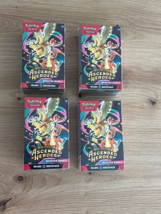4x Ascended Heroes Booster Bundle 🇺🇸 Sealed (Neu und originalverpackt ...