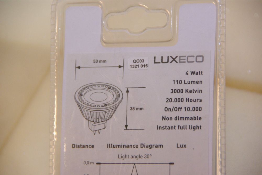 2x LUXECO 12 V LED Leuchtmittel, in OVP (Neu und originalverpackt) in ...