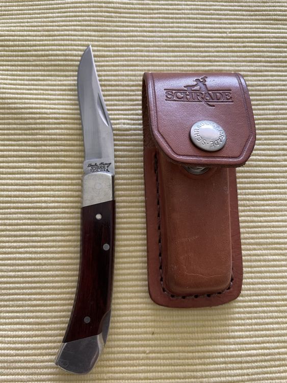 Schrade Messer mit Lederscheide, Top Zustand, Vintage! (Gebraucht) in ...