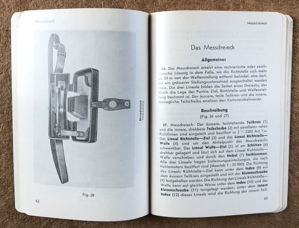 SCHWEIZER ARMEE MESS-BEOBACHTUNGS-INSTR. DER INFANTRIE (Gebraucht) in Ostermundigen für CHF 8.8 ...