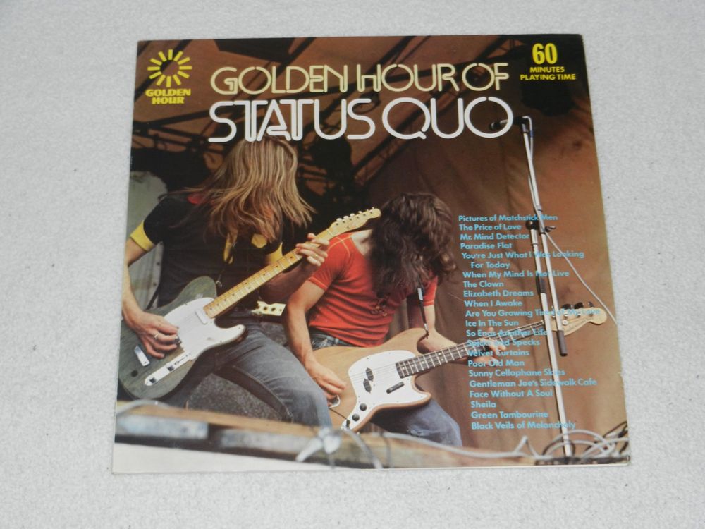 LP GOLDEN HOUR OF STATUS QUO / MADE IN UK,(EX+) (Gebraucht) in Chur für CHF 5 – mit Lieferung ...