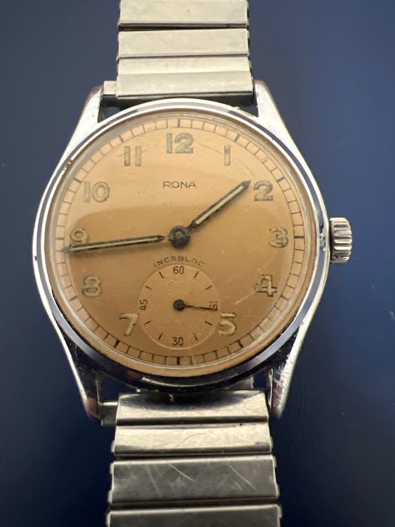 Rona Military Handaufzug 33 mm | Kaufen auf Ricardo