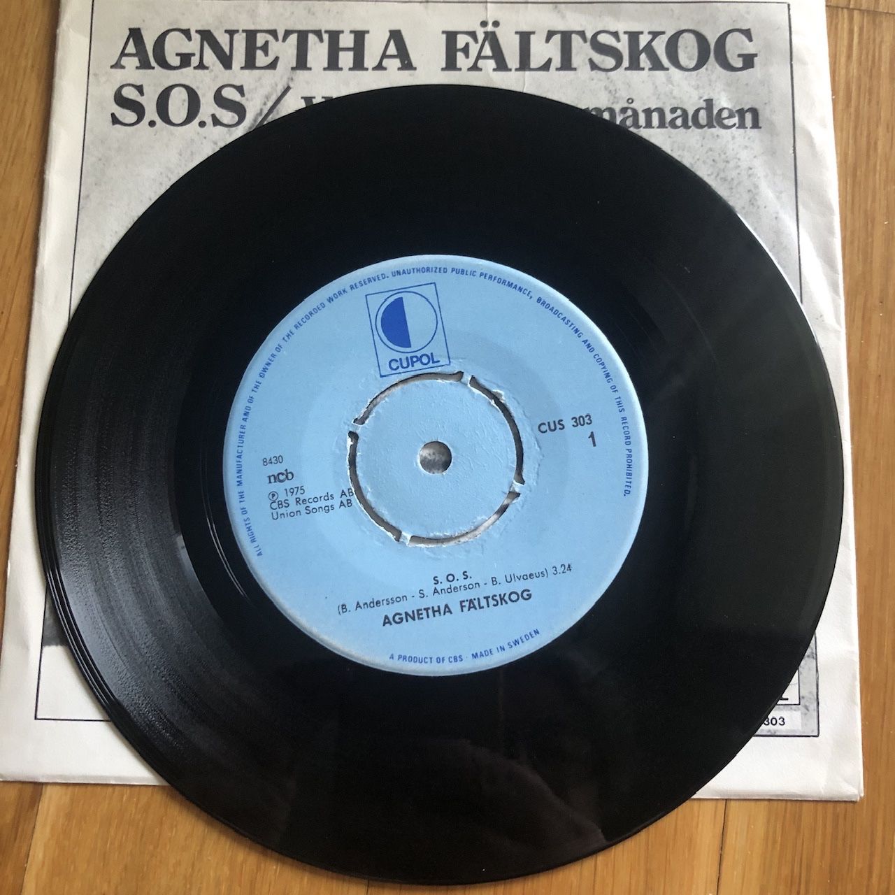 ABBA 1975 Agnetha Fältskog S.O.S. Schweden Original Single (Gebraucht ...