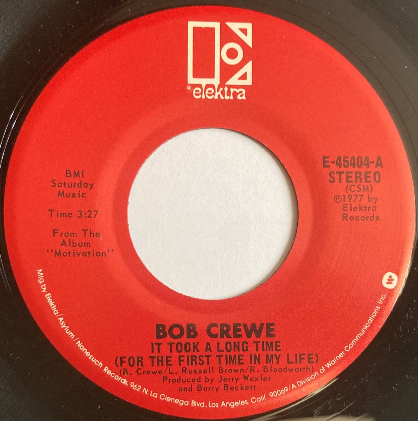 BOB CREWE - IT TOOK A LONG TIME (FOR THE FIRST TIME IN MY LI (D ...