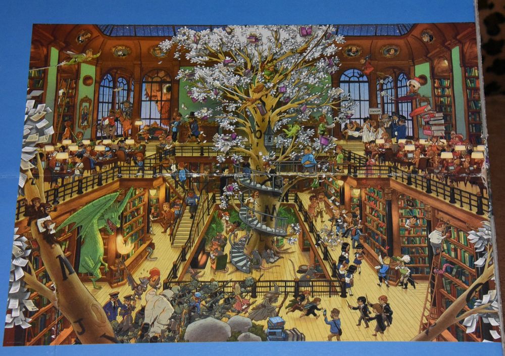 2 Heye 1500er Puzzles … HEAVEN AND HELL und LIBRARY … (Gebraucht) in ...