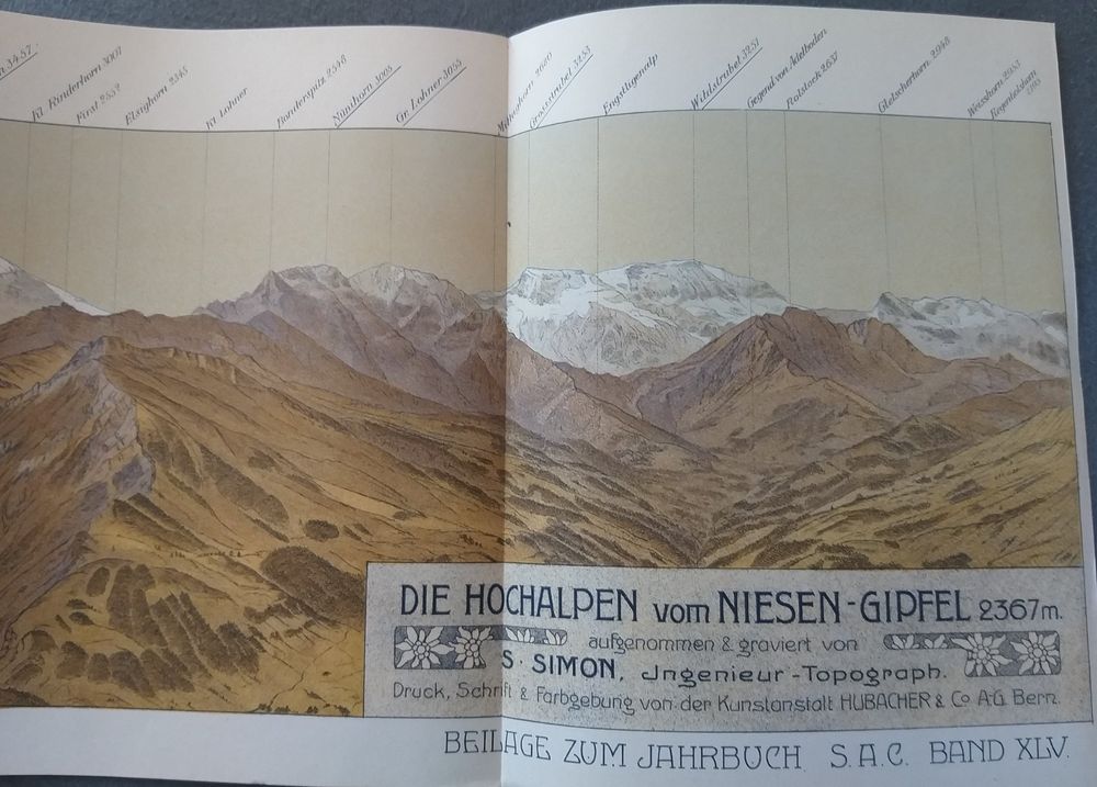 Panorama: Die Hochalpen von Niesen-Gipfel 2367 m (Gebraucht) in ...