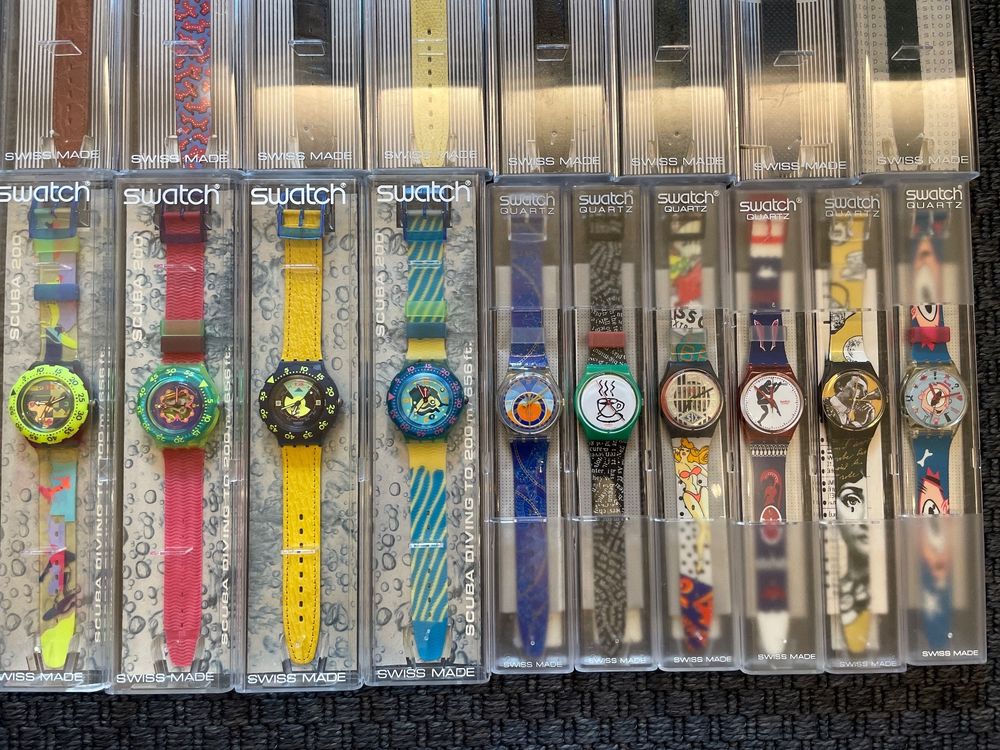 Swatch Uhren Sammlung 80er und 90er (ungetragen) | Kaufen auf Ricardo