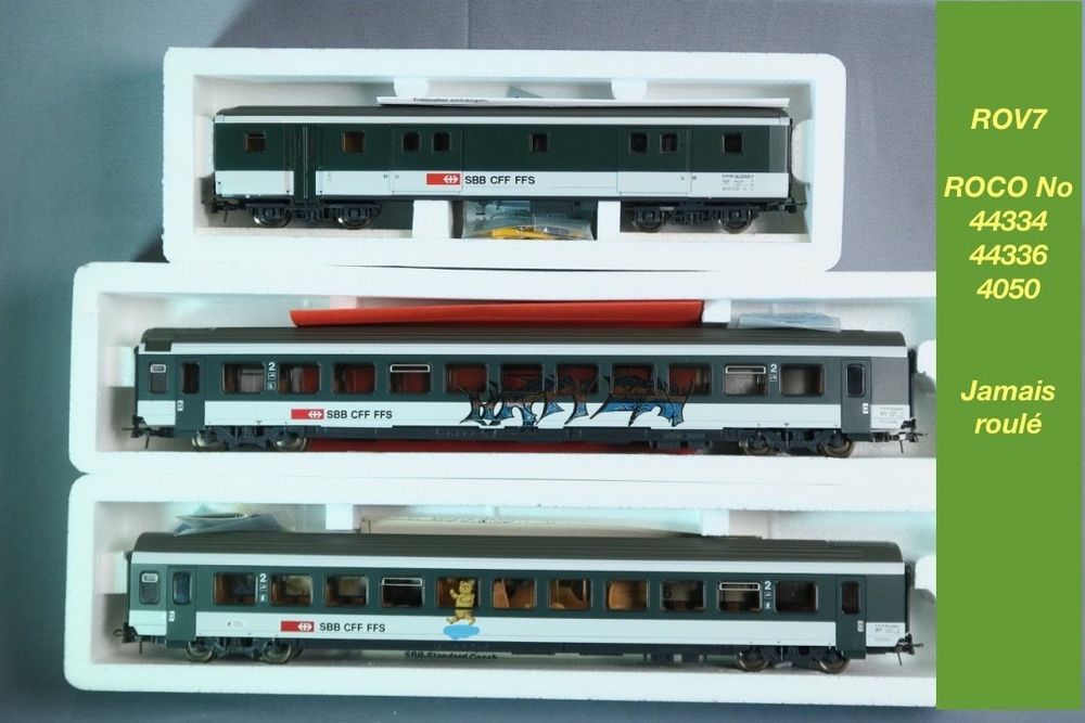 ROV7 SBB-CFF 3 VOITURES Roco No 44334 + 44336 + 4050 | Kaufen auf Ricardo