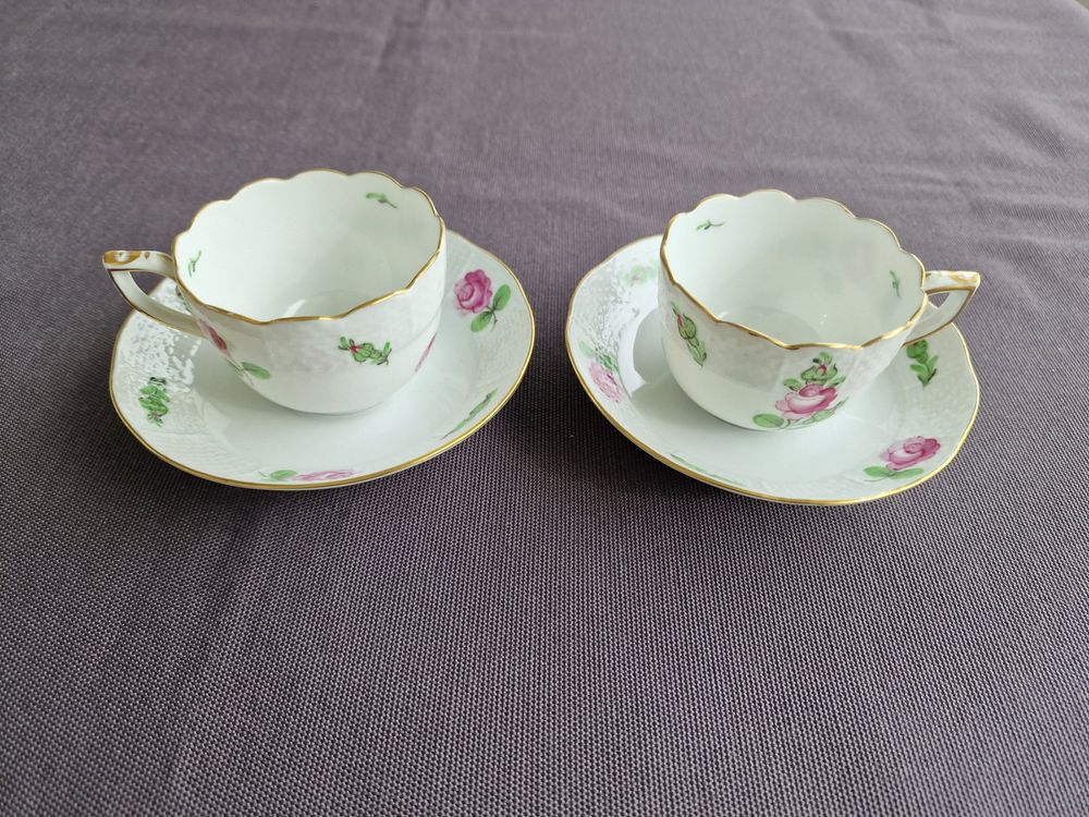 2. Herend - 2 Moccatassen mit Unterteller (Gebraucht) in Emmenbrücke für CHF 38 – mit Lieferung ...