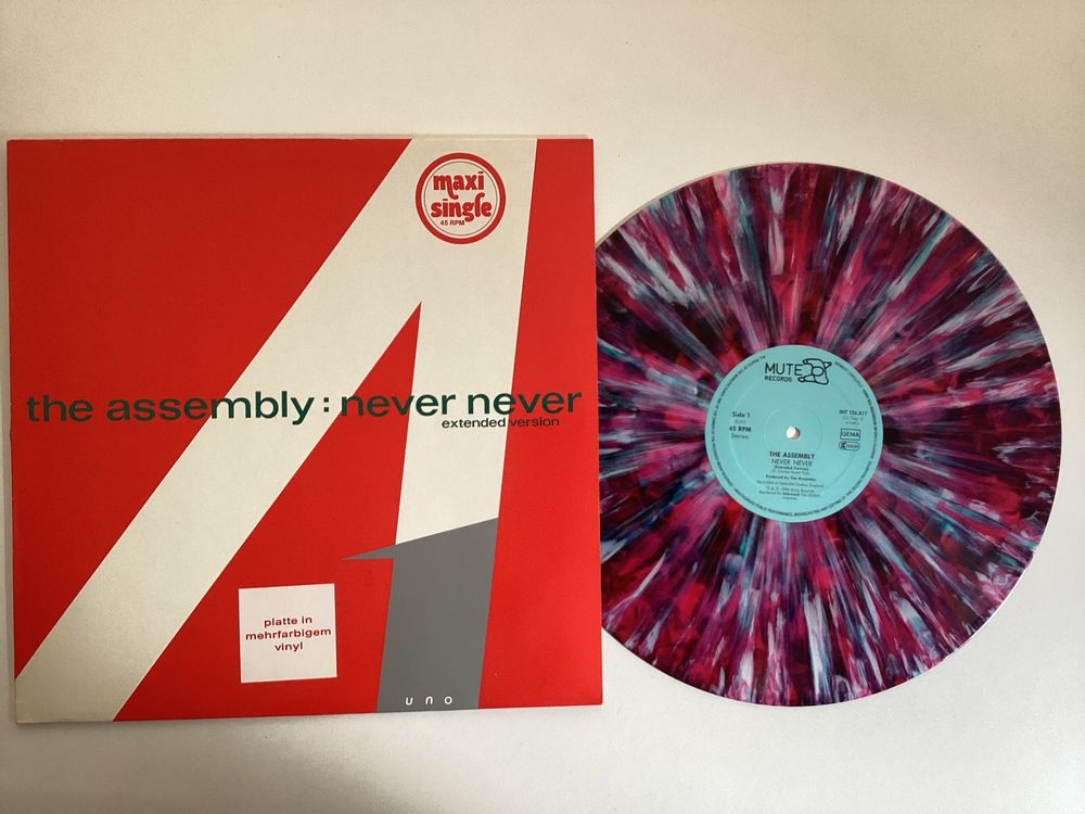 The Assembly Maxi-Single - Never Never (Marble Vinyl) (Gebraucht) in ...