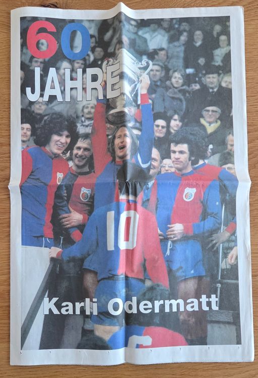 Zeitung vom 17.12.02, 60 Jahre Karl Odermatt. FC Basel, FCB. (Neu ...