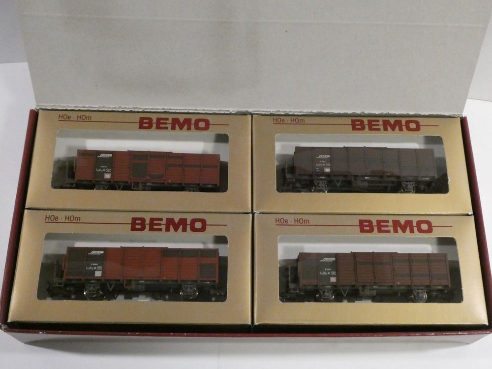 Bemo RhB Güterwagen 4-er Set | Kaufen auf Ricardo