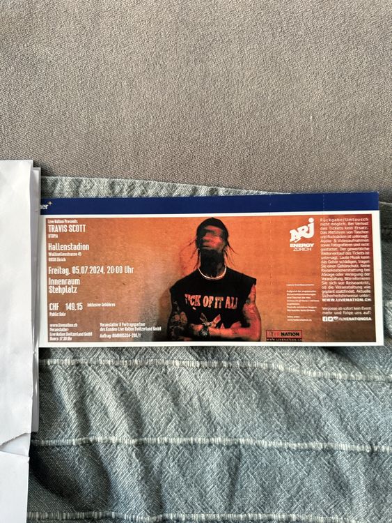 TRAVIS SCOTT Ticket 05.07.2024 (Neu und originalverpackt) in Essert-s ...