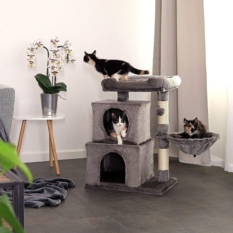 Kratzbaum Katzenbaum Stabiler Kletterbaum Spielhaus Turm 70 (Neu (gemäss Beschreibung)) in ...