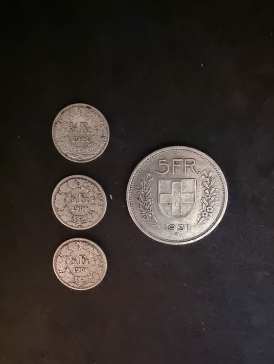 Fehlprägung 5 Franken / 50 Rappen CHF Lot Silber Münze Rar | Kaufen auf Ricardo