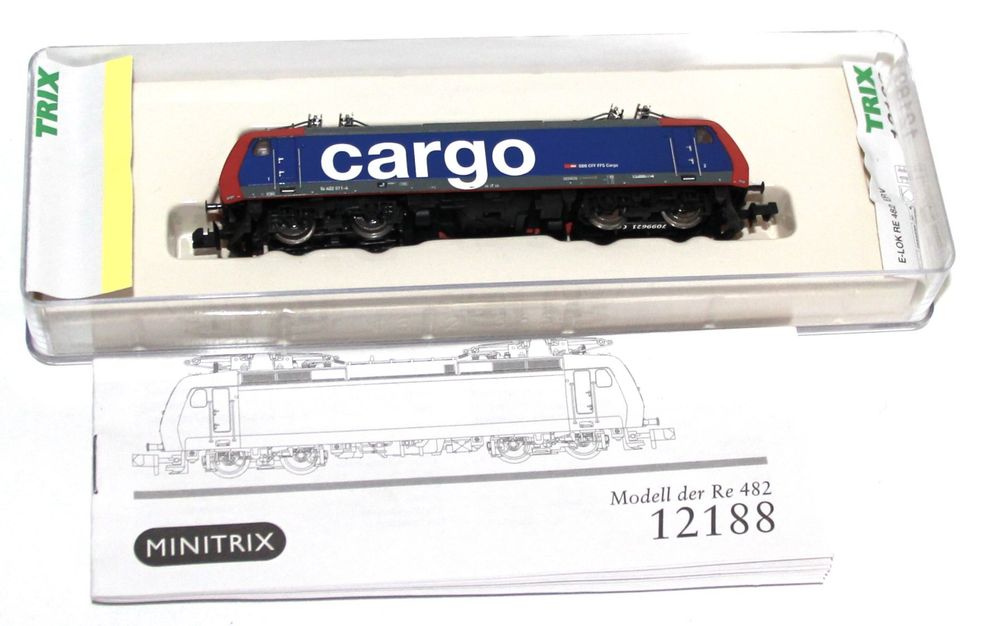 Minitrix 12188 - Spur N - Elektrolok Re 482 Ep.V der SBB (Gebraucht) in ...