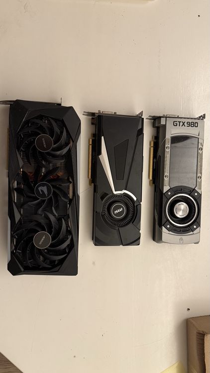 GTX 980 / GTX 1070 / RTX 3070 TI Zustand unbekannt | Kaufen auf Ricardo