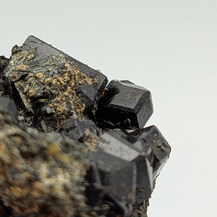 Seltene MELANIT, SCHWARZER GRANAT mit EPIDOT, Mali (Nuovo (secondo la ...