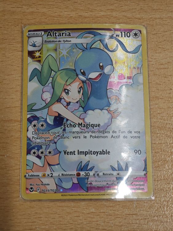 Carte Pokémon Altaria TG11/TG30 FR rare full art francais (D'occasion ...