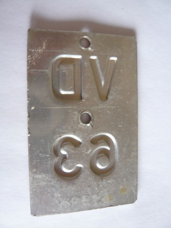 PLAQUE VELO VD 63 | Kaufen auf Ricardo