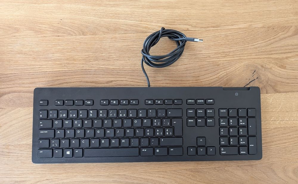 HP Smart Card Tastatur (QWERTZ inkl. Nummernblock) (Gebraucht) in ...