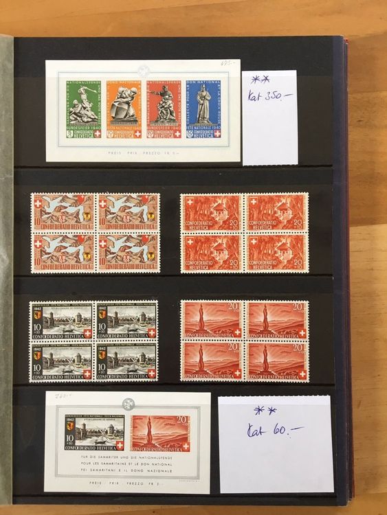 Sammlung Blocks + Viererblock postfrisch | Kaufen auf Ricardo