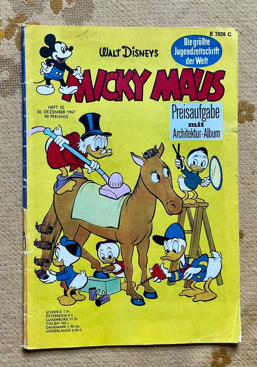 Micky Maus Heft Nr 52 von 1967 (Gebraucht) in Endingen für CHF 4 – mit ...