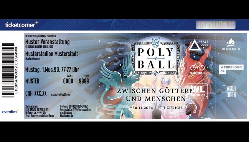 1x Polyball ticket 2024 (Neu und originalverpackt) in Uerikon für CHF 249 – mit Lieferung auf ...