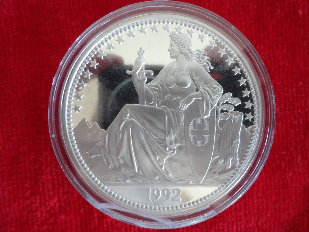 5 UNZEN FEINSILBERMEDAILL IN KAPSEL - MADONNA DEL SASSO 1992 (Neu (gemäss Beschreibung)) in ...