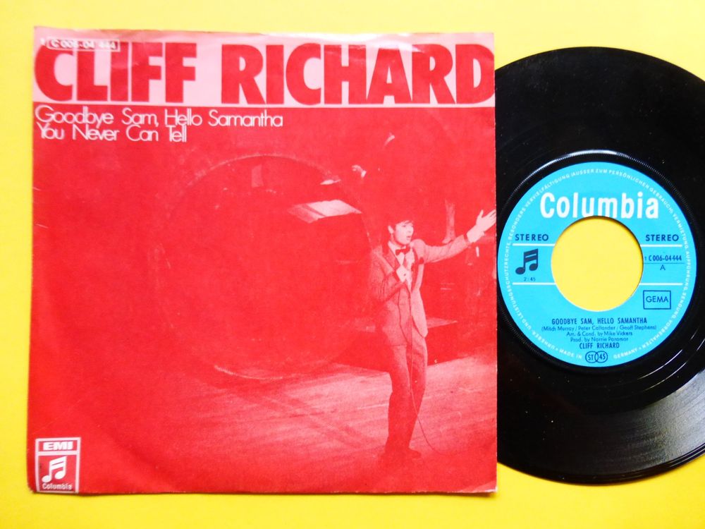Cliff Richard 7" Goodbye Sam, Hello Samantha | Kaufen auf Ricardo