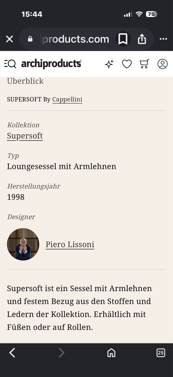 Stuhl Supersoft von Piero Lissoni für Cappellini (D'occasion) à ...