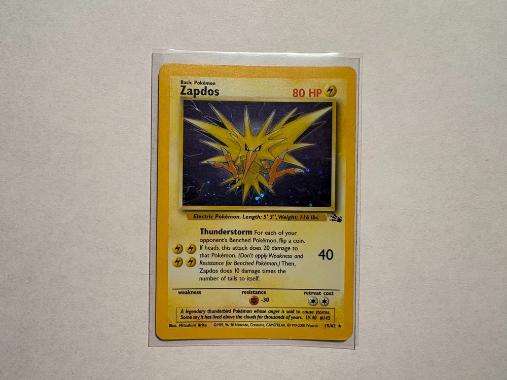 Zapdos Cosmos holo Fossil EN (Gebraucht) in Hagendorn für CHF 35 – mit ...