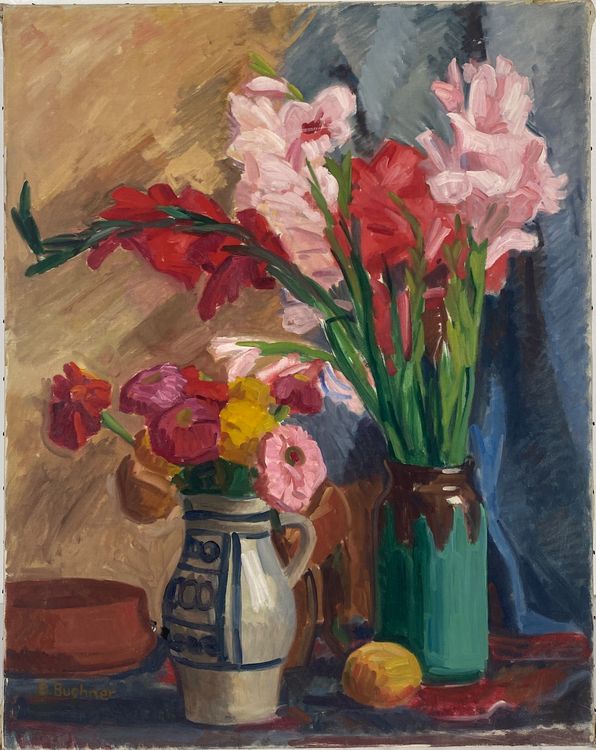Ernst BÜCHNER (1886-1951) grosse Stilleben Gemälde (Gebraucht) in Root ...
