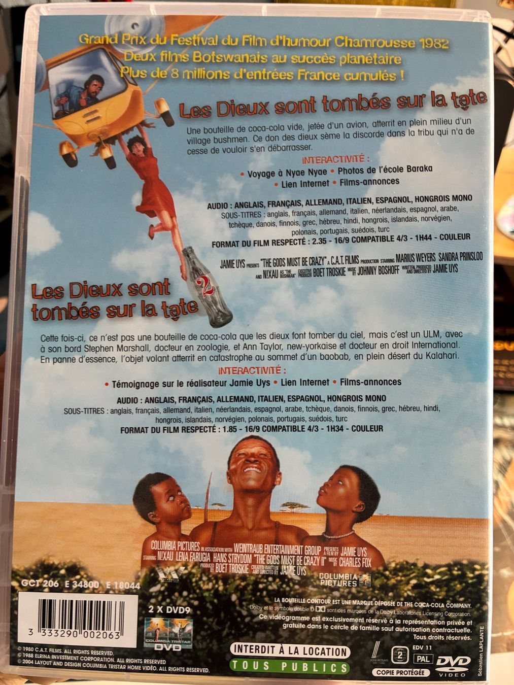 Les Dieux sont tombés sur la tête 1 & 2 (1980, 2 DVD) (D'occasion) à ...