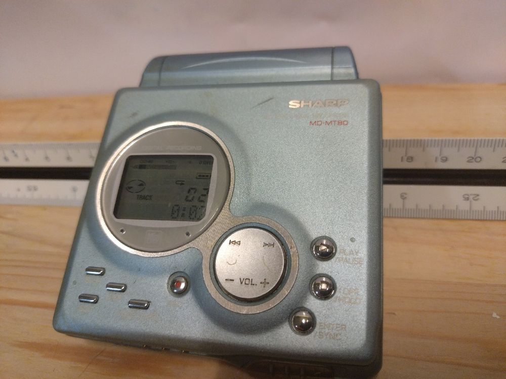 Sharp MD MT80 Minidisc Recorder – fonctionne – vintage 90s (Gebraucht ...