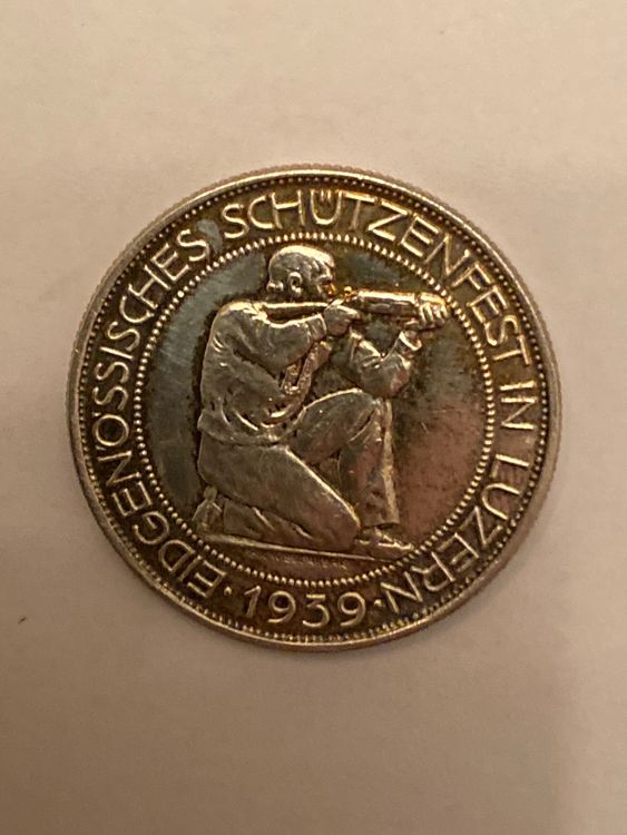 Sehr schöner Schützetaler Eidg. Schützenfest Luzern 1939 | Kaufen auf Ricardo