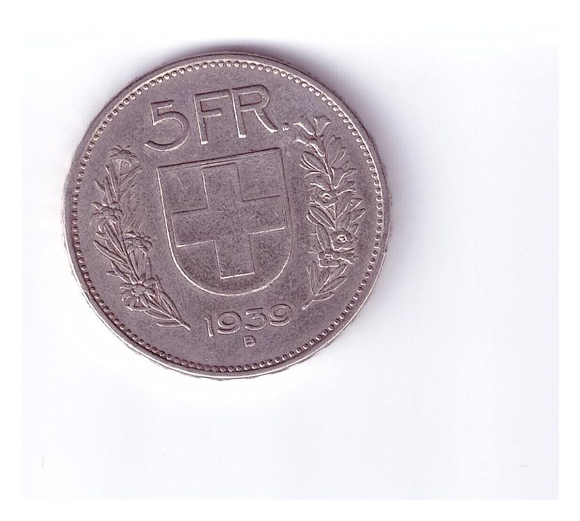 5 FRANCHI ARGENTO / 1939 (Usato) a Lugaggia per CHF 10 – con consegna ...