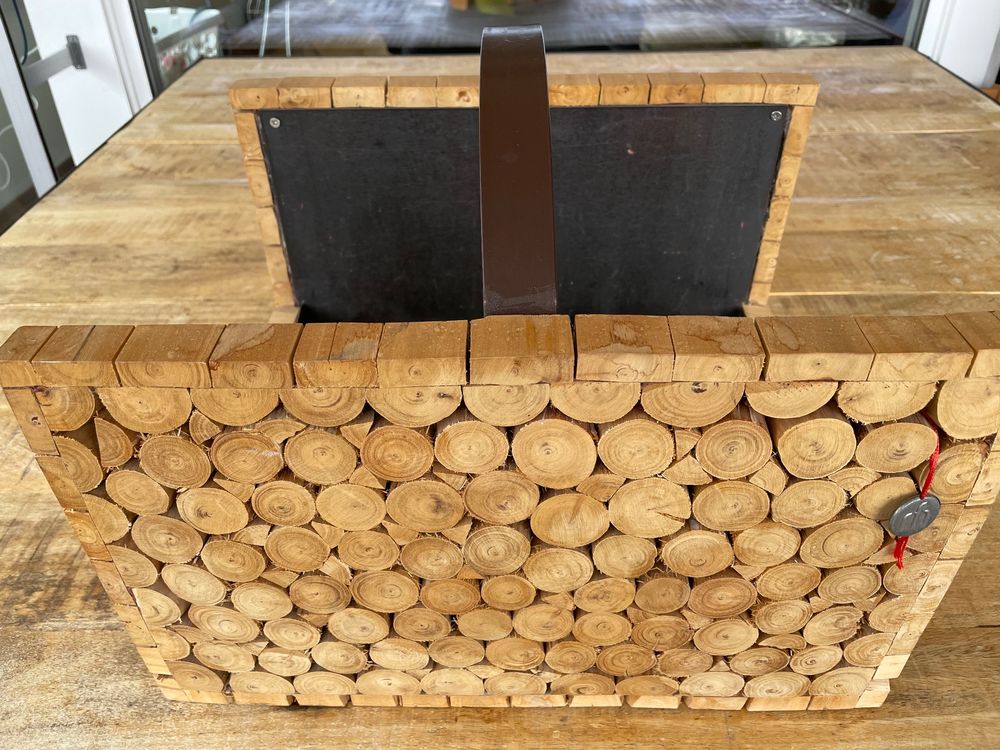 Designer Korb für Cheminée Holz - TOP Boutique Geschenk WOW (Gebraucht ...