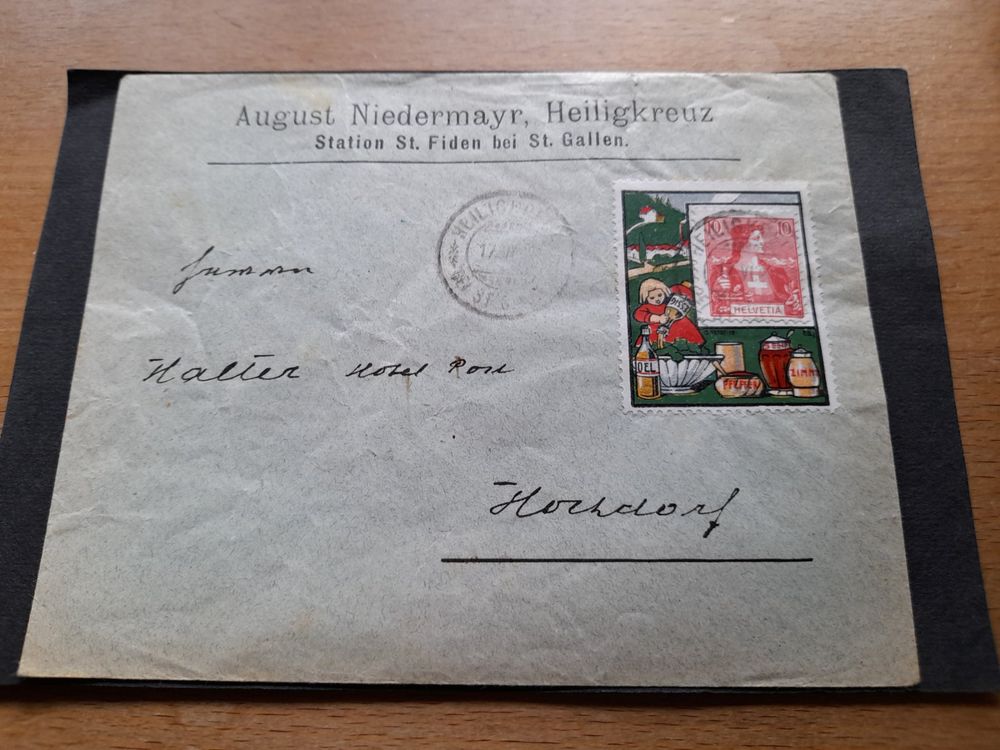 Spannender Brief mit Werbemarke, ab 1.-!!! (Gebraucht) in Biel/Bienne ...