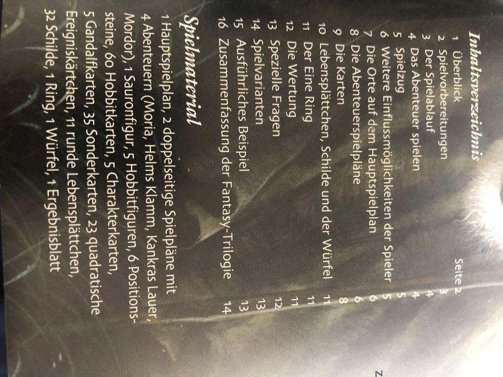 Spiel HERR DER RINGE LORD OF THE RINGS Tolkien Reiner Knizia (Gebraucht ...