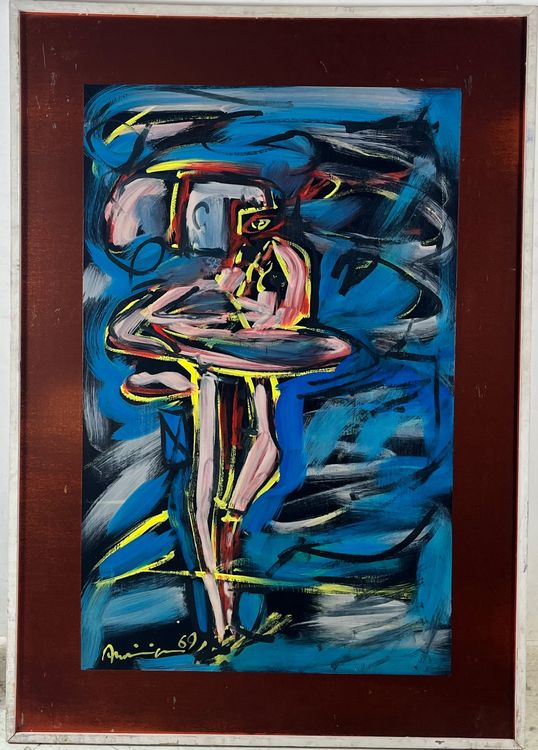 Interessante Abstrakte Gemälde, Unleserlich Signiert (Gebraucht) in Root für CHF 19 – mit ...