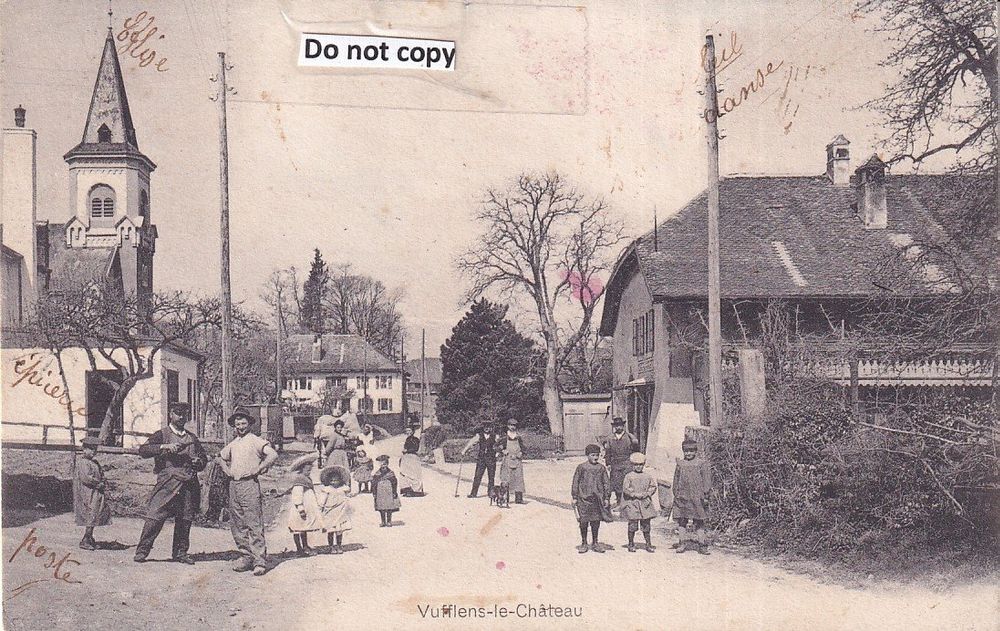 Vufflens-le-Cgâteau VD animée en 1911 (Gebraucht) in Niedergesteln für ...