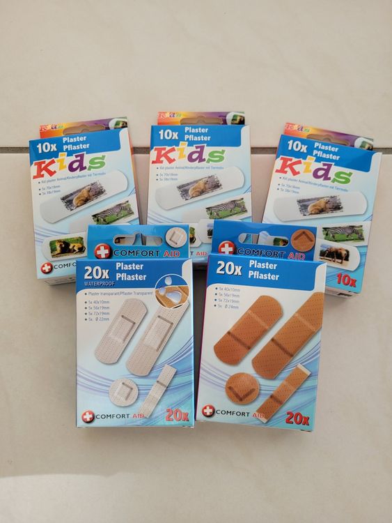 5 Packungen Pflaster für grosse und kleine Leute! (Neu und ...