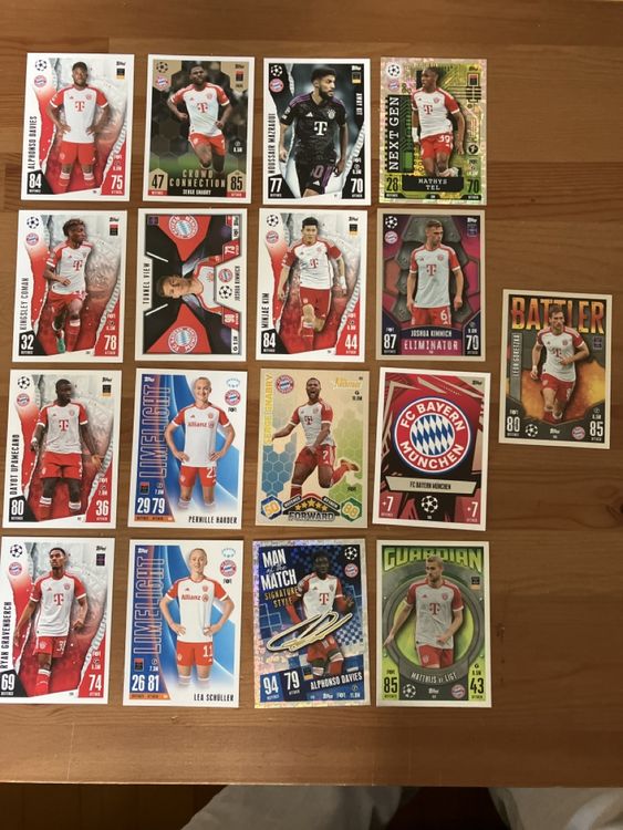 FC Bayern München 17 Karten Match Attax (Neu (gemäss Beschreibung)) in ...