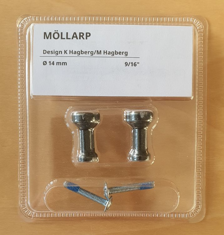 IKEA Möllarp Möbelgriffe Knopf schwarz NEU OVP 2 Stück | Kaufen auf Ricardo