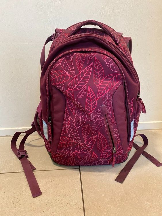 Satch Schulrucksack ergonomisch Blätter Muster Top Zustand (Gebraucht ...