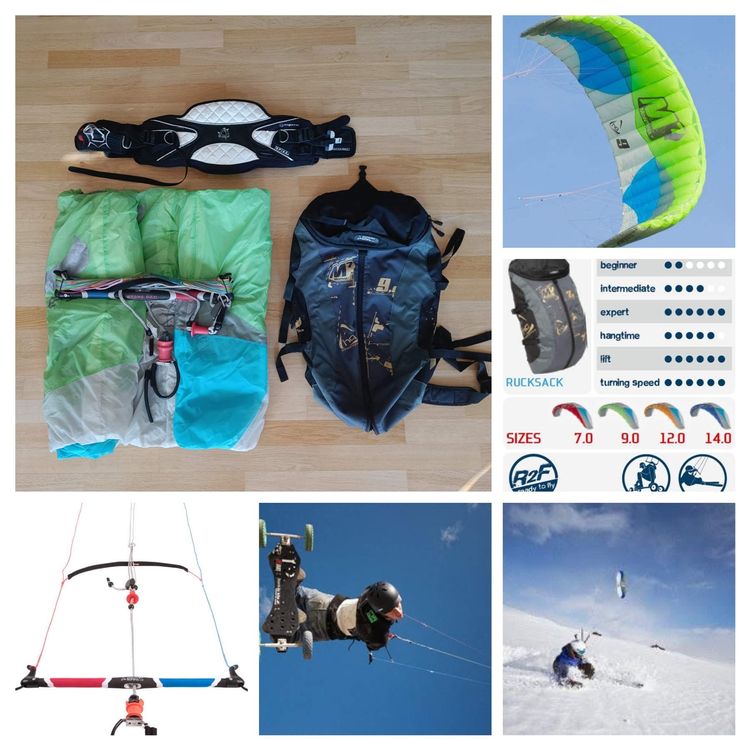 Neuwertiger SnowKite HQ Montana 9m, Bar, 2018 RTF , LandKite (Gebraucht ...