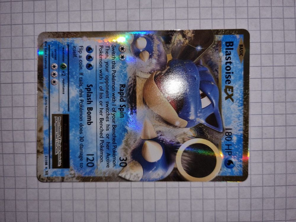 Blastoise EX 21/108 Evolutions XY 2016 (Gebraucht) in Buchs SG für CHF ...