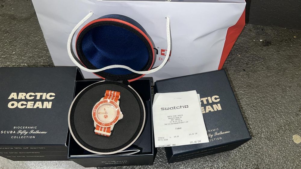 Blancpain X Swatch - Arctic Ocean - Fifty Fathoms (Neu und originalverpackt) in Dietikon für CHF ...